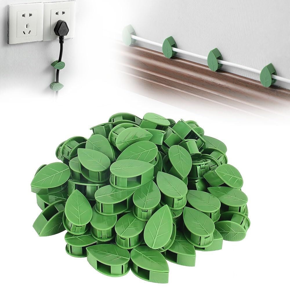 ZL 100PCS Plant Climbing Wall Fixture Clips, Plastic Plant Clips ...