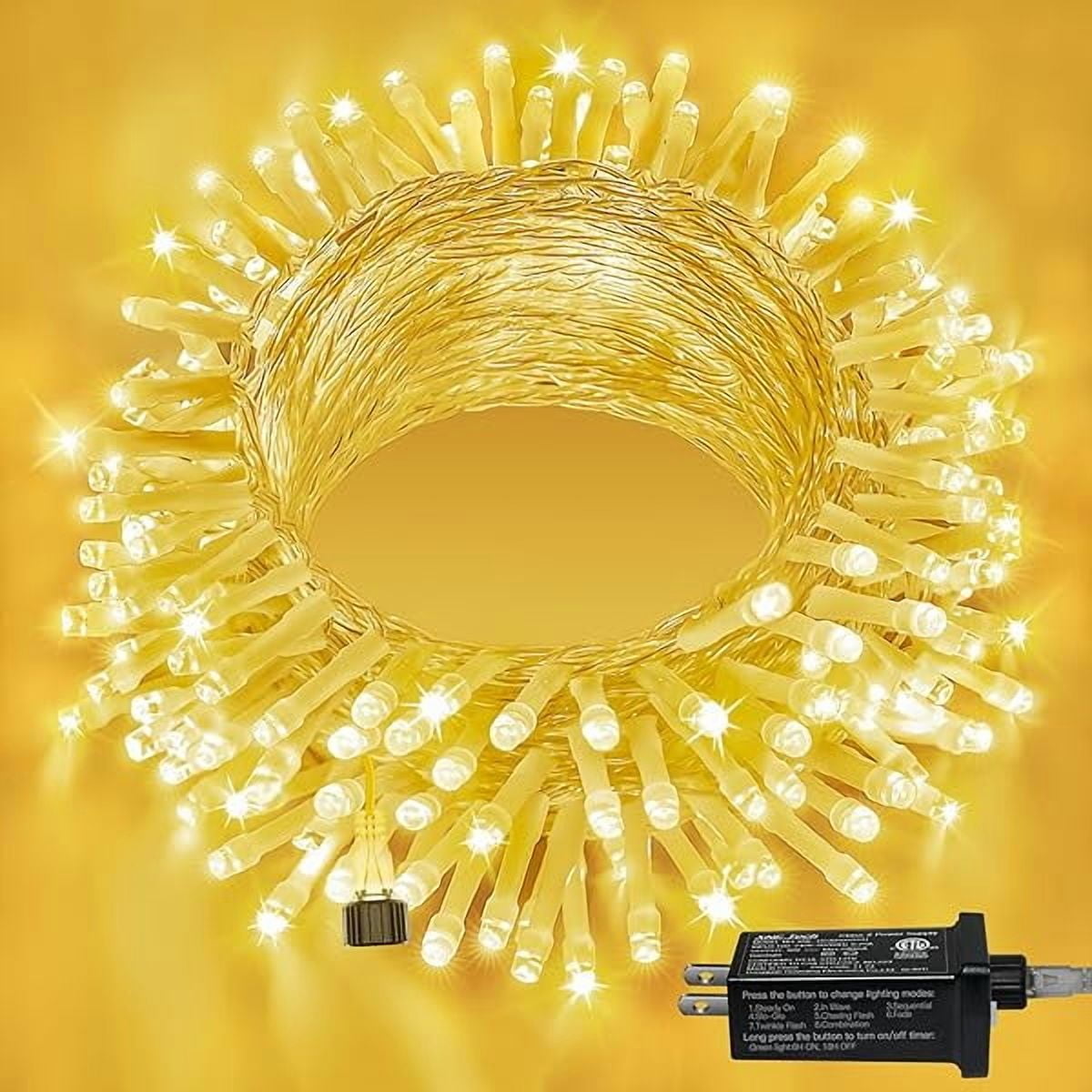ZL 120LED 40FT String Lights, Waterproof Connectable Fairy Lights with ...