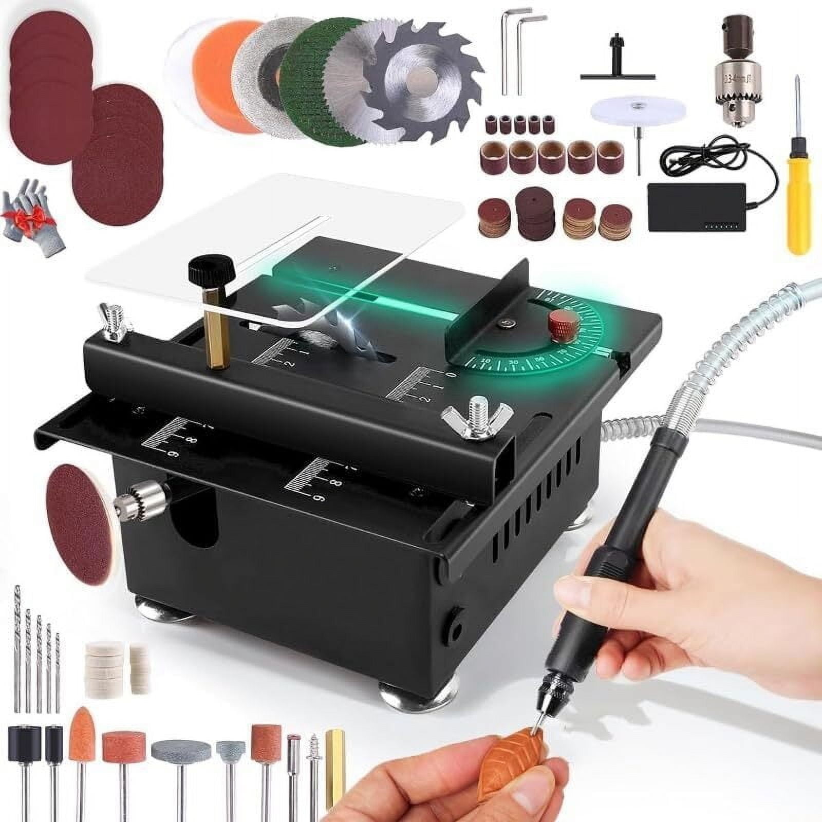 ZL Mini Table Saw, Multifunctional Mini Precision Table Saw,Mini Table ...