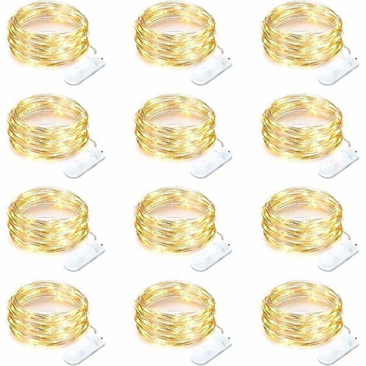 ZL12 Pack Battery Operated Fairy String Lights 7 Feet 20 Led Waterproof ...