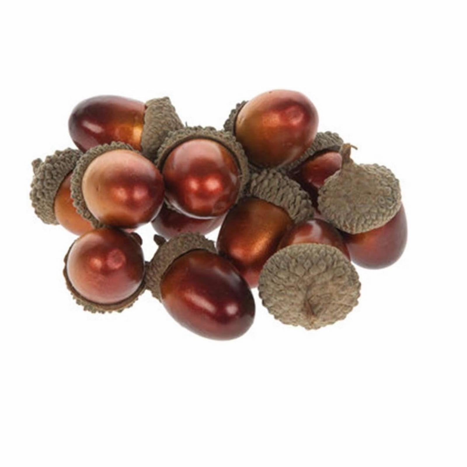 ZLBDYG 100PCS Mini Artificial Fall Acorns - Small Decorative Craft ...