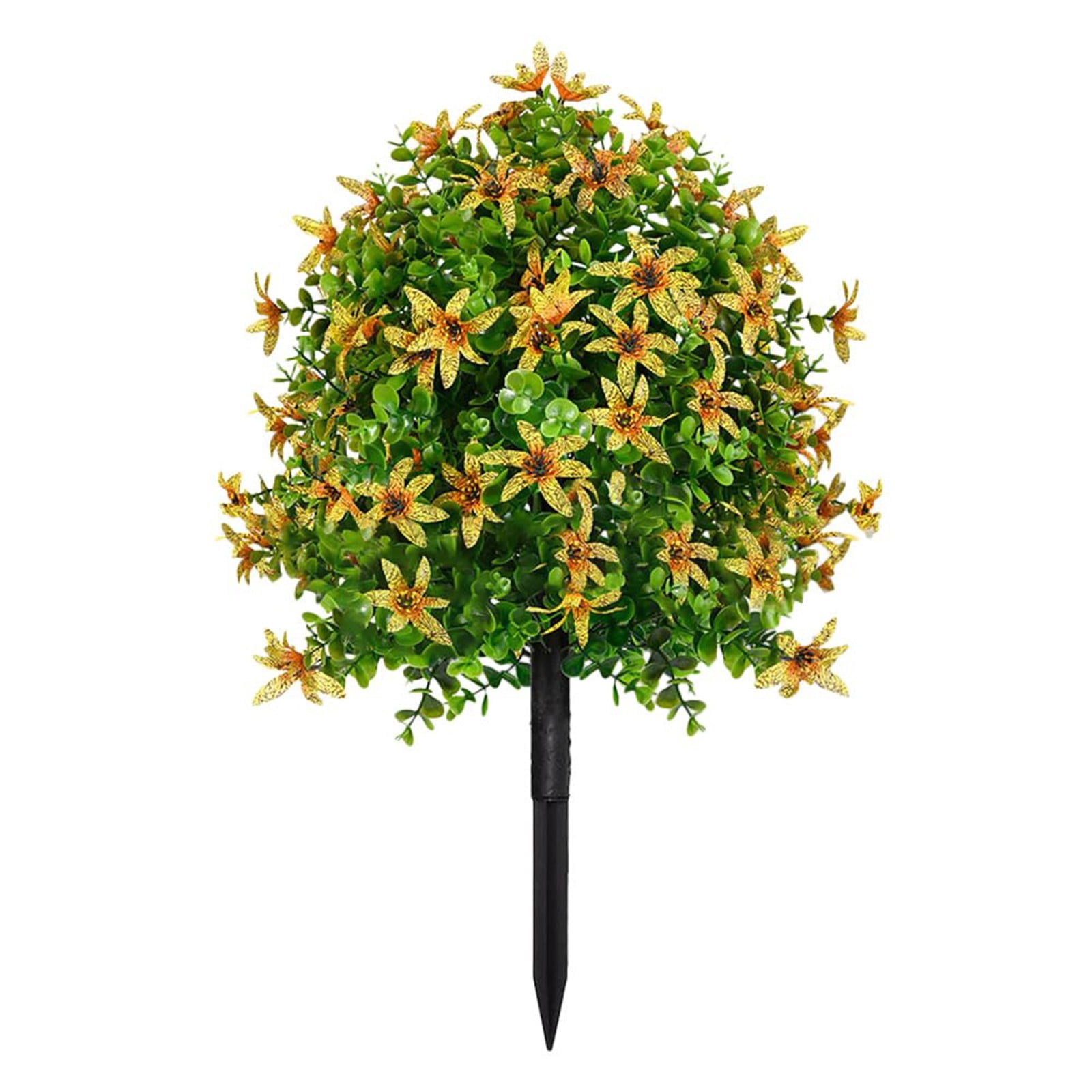 ZLBDYG 24” Artificial Boxwood Topiary Tree – Round Flower Ball Shrub ...