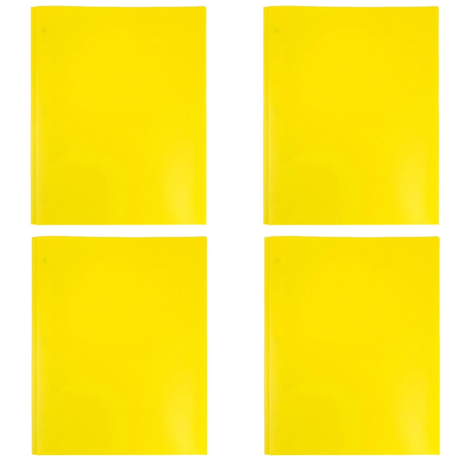ZLBDYG 4 Pack Plastic Folders with Pockets,Two Pocket Folders,Heavy ...