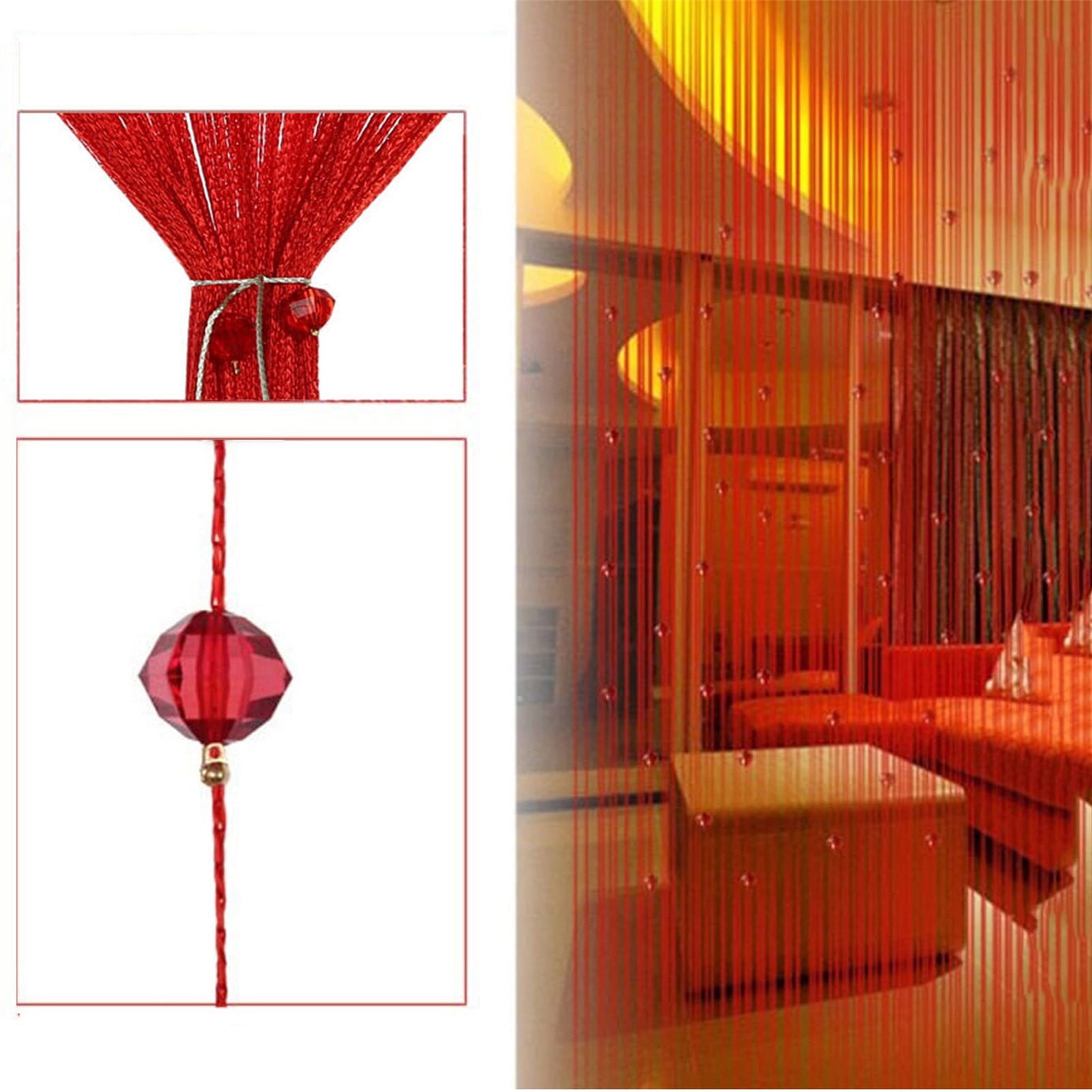 ZLBDYG Bead String Curtain for Doorways & Windows - Decorative Tassel ...