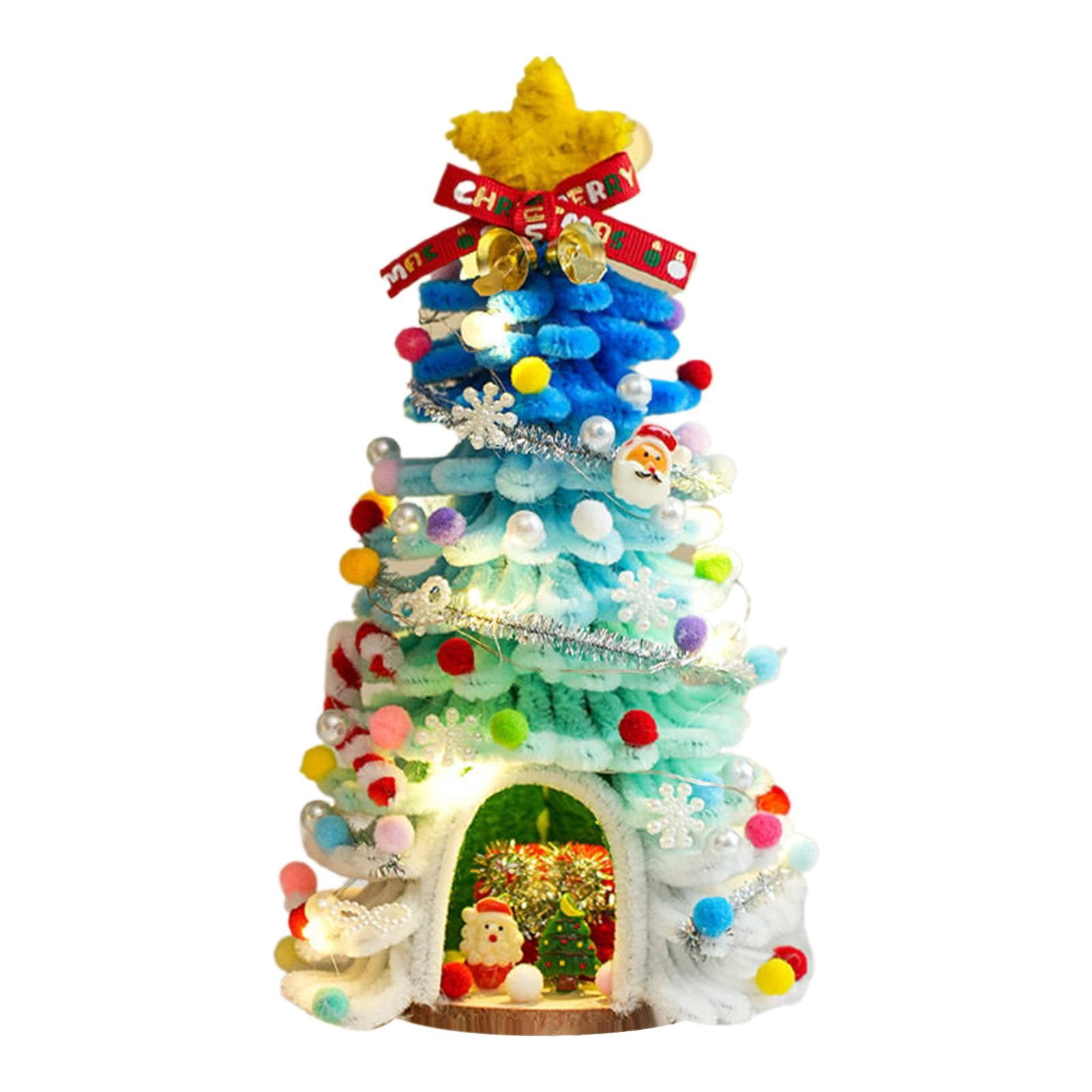 ZLBDYG Christmas Colors Craft Stems & DIY Tree Kit - Easy Holiday Decor ...