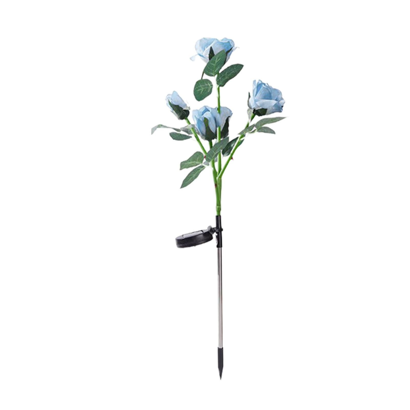 ZLBDYG Color-Changing Solar Rose Lights – 7 Color LED Flower Lights for ...