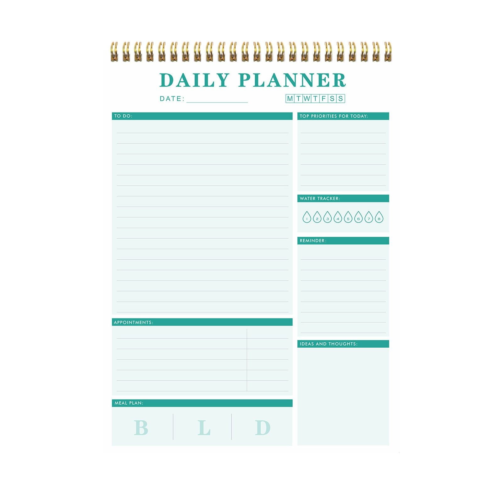 ZLBDYG Daily To Do List Notepad - 52 Sheets Spiral Planner Checklist ...