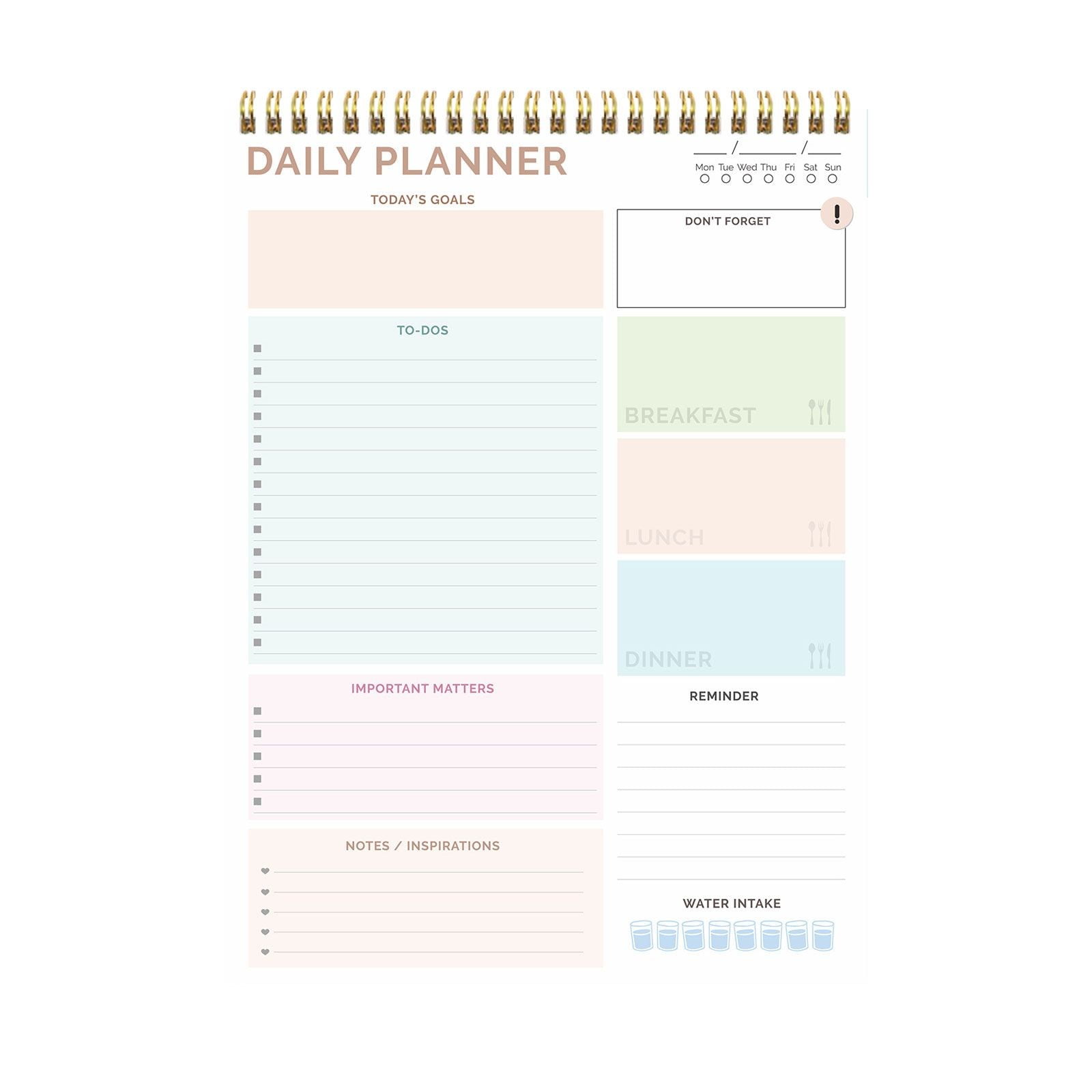 ZLBDYG Daily To Do List Notepad - 52 Sheets Spiral Planner Checklist ...