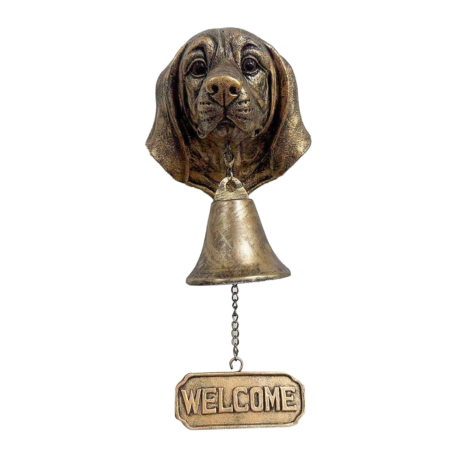 ZLBDYG Dog Welcome Doorbell - Funny Farmhouse Outdoor Resin Hanging ...