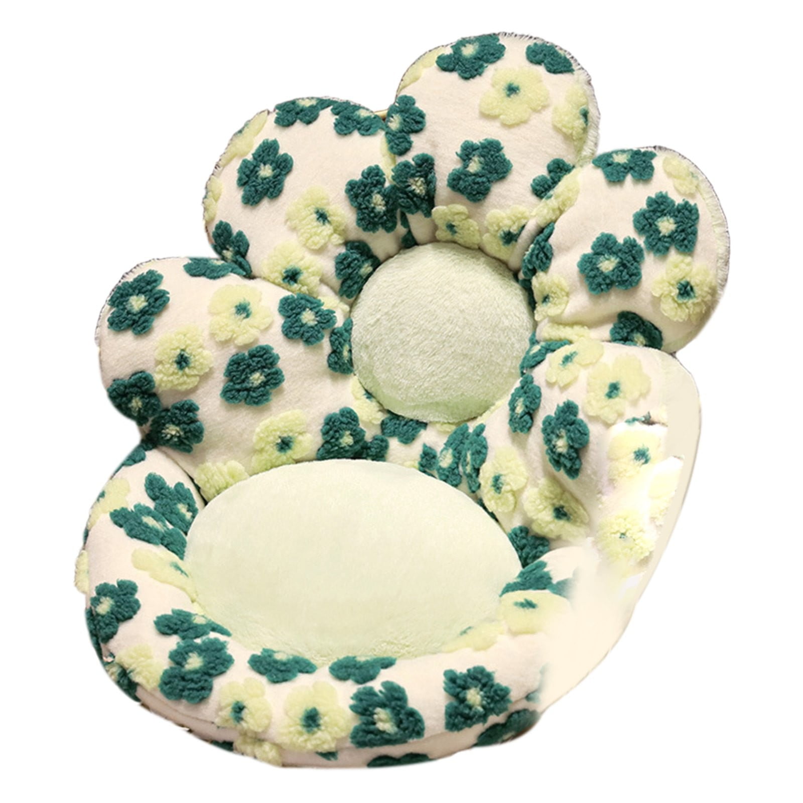 ZLBDYG Flower-Shaped Chair Cushion with Back Support - Plush High ...