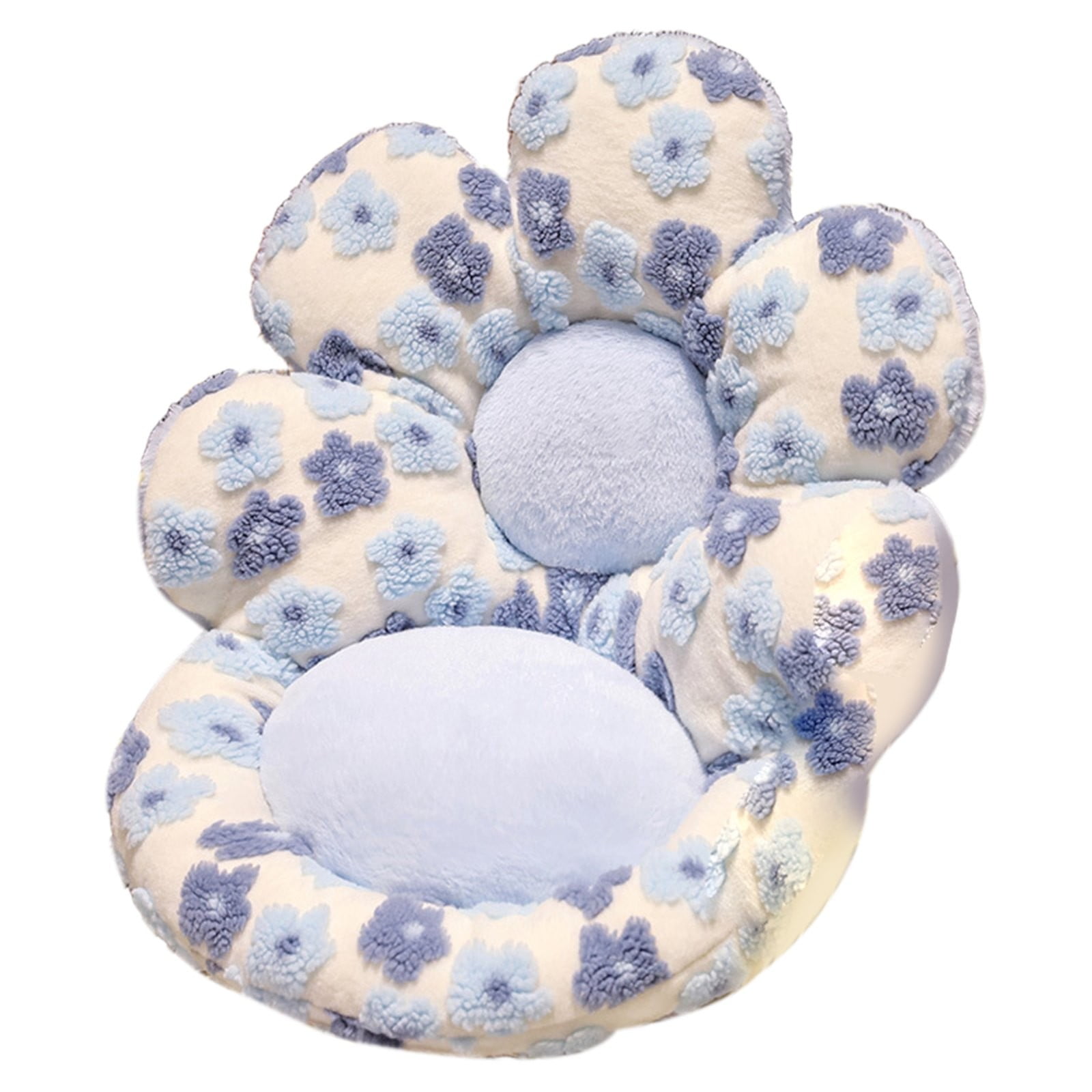 ZLBDYG Flower-Shaped Chair Cushion with Back Support - Plush High ...