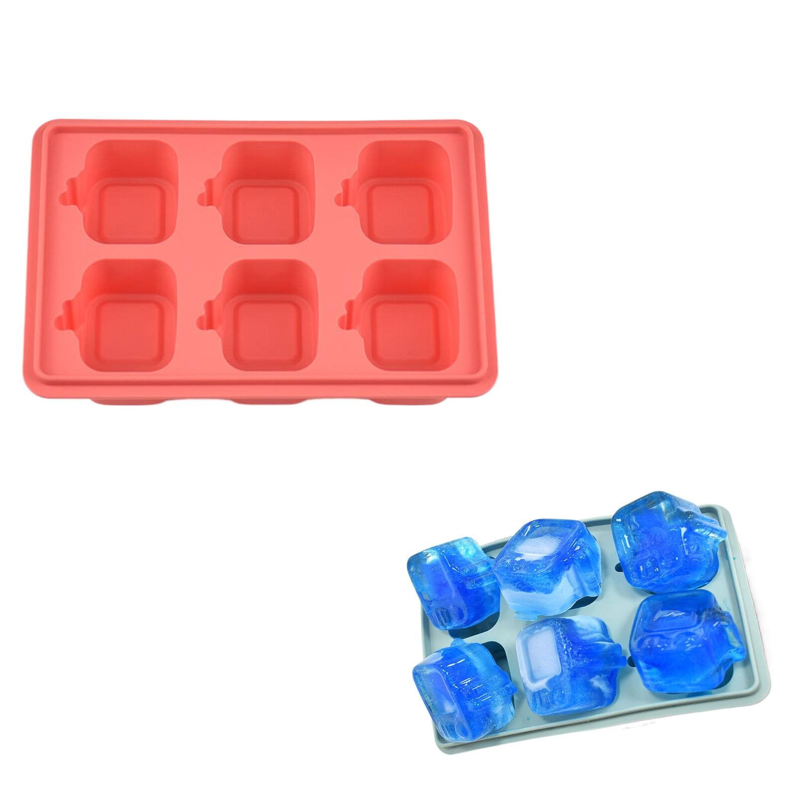 ZLBDYG TV-Shaped Ice Cube Mold – 6-Cavity Silicone Tray for Funny ...