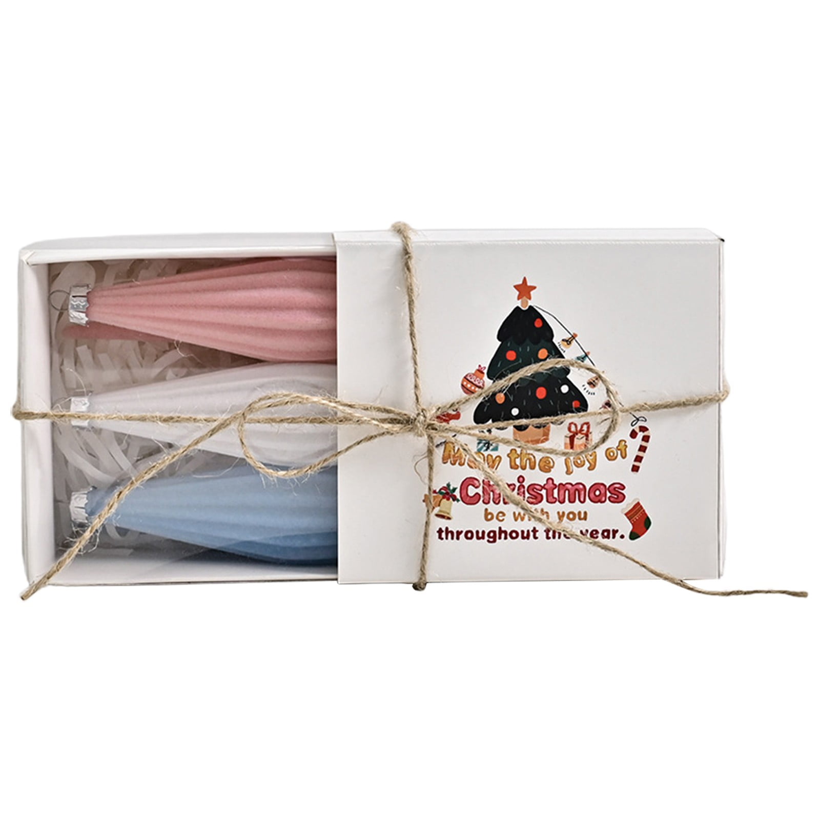 ZLBDYG Velvet Christmas Ornament Assortment Set, Decorative Baubles for ...