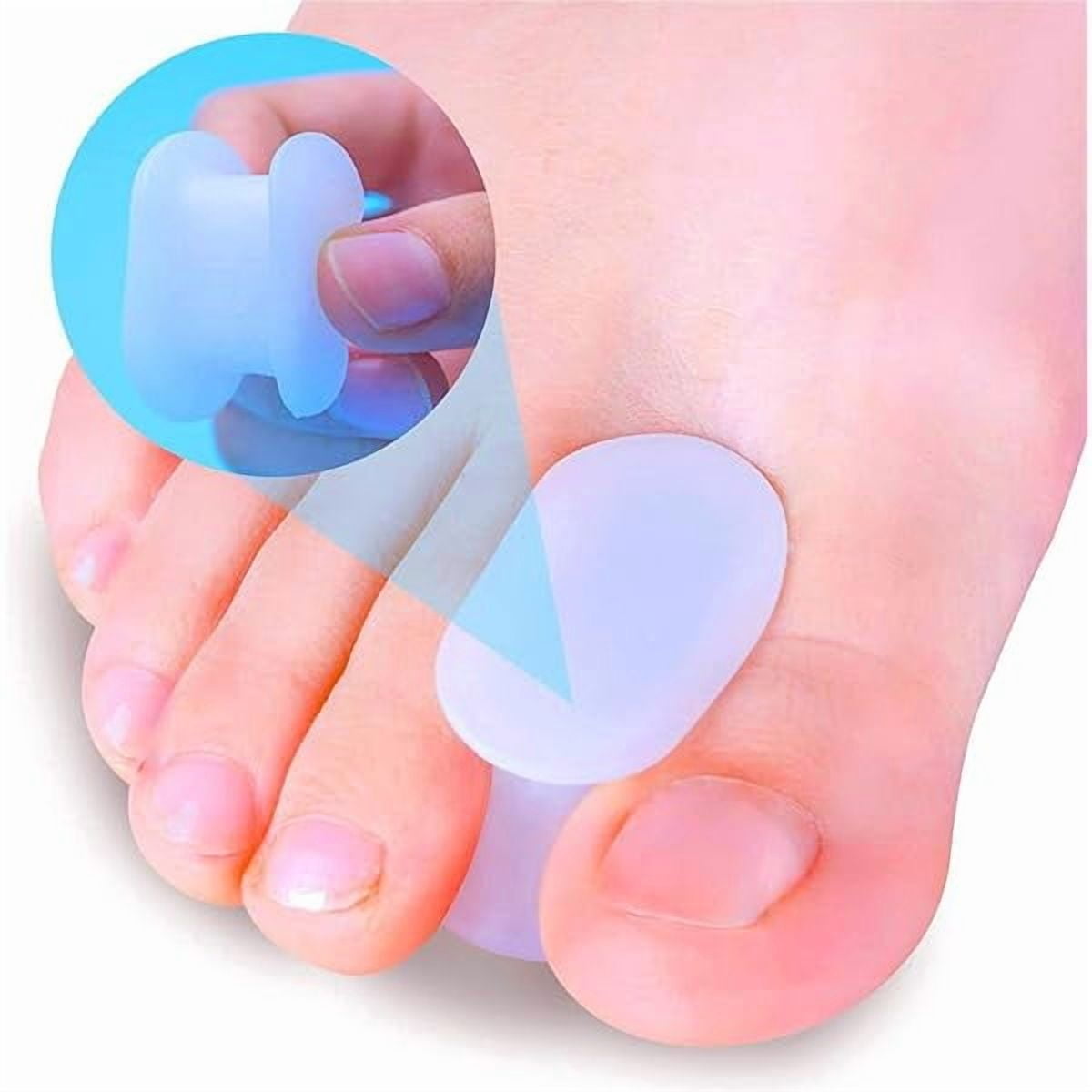 ZLC 10 Pack Toe Spacers Separators, Bunion Corrector Gel Orthotics (1/2 ...