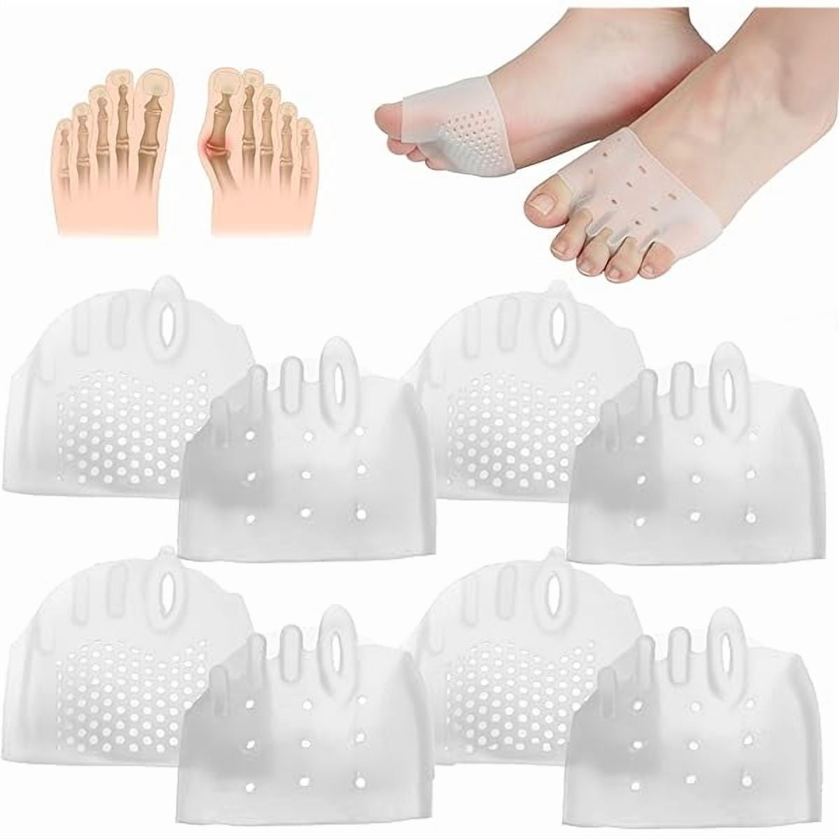 ZLC 4 Pairs Silicone Toe Separators for Women and Men Toes Spreaders ...