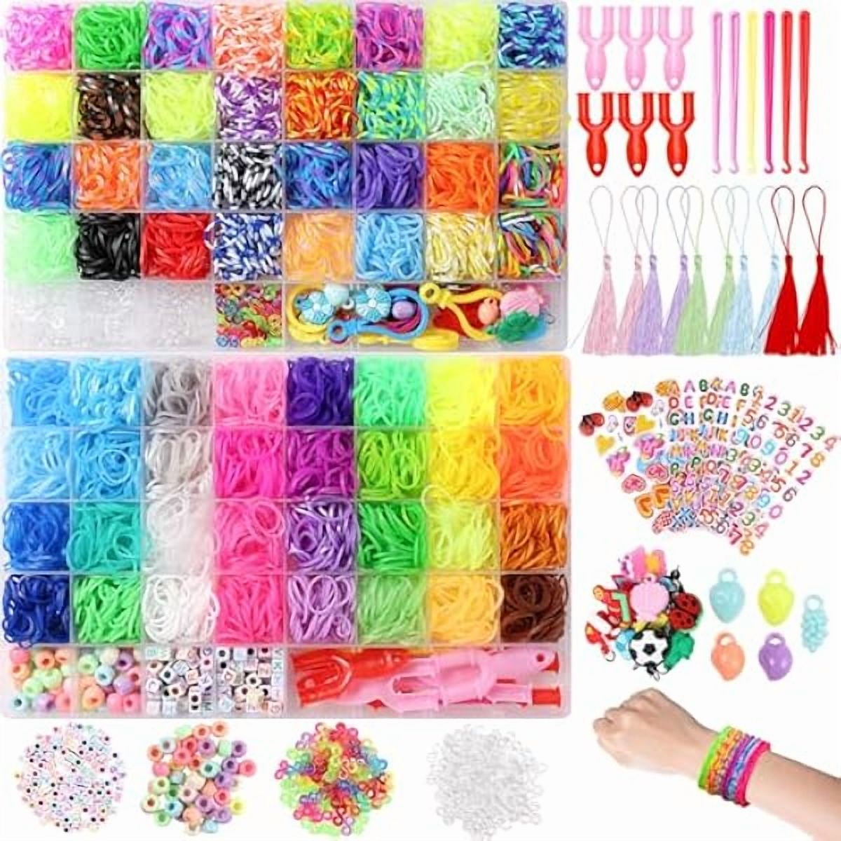 ZLC 64 Colors Rubber Band Bracelet Kit, Bracelet Making Kit for Art and ...