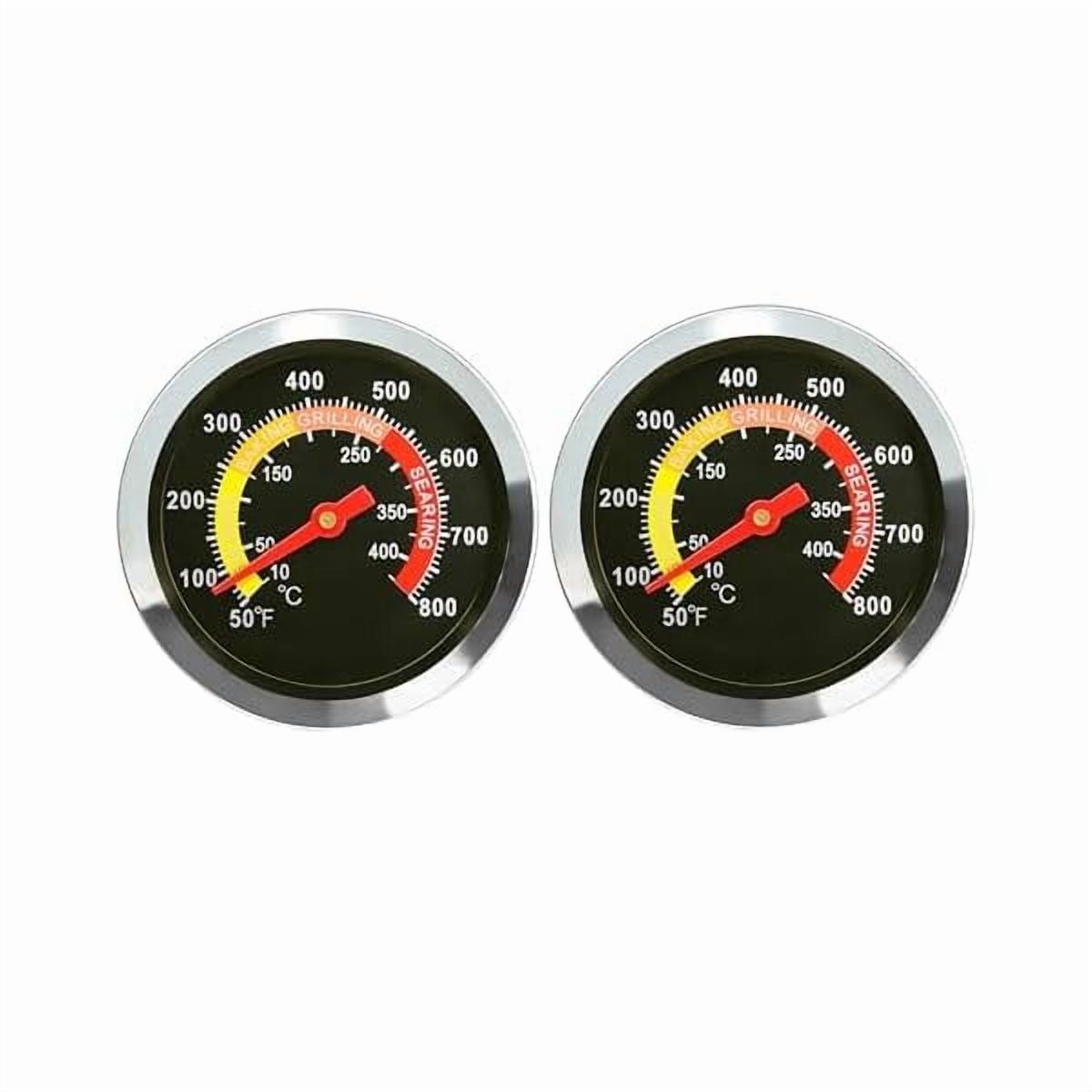 ZLC BBQ Charcoal Grill Smoker Temperature Gauge 2 PCS Pit Barbecue ...