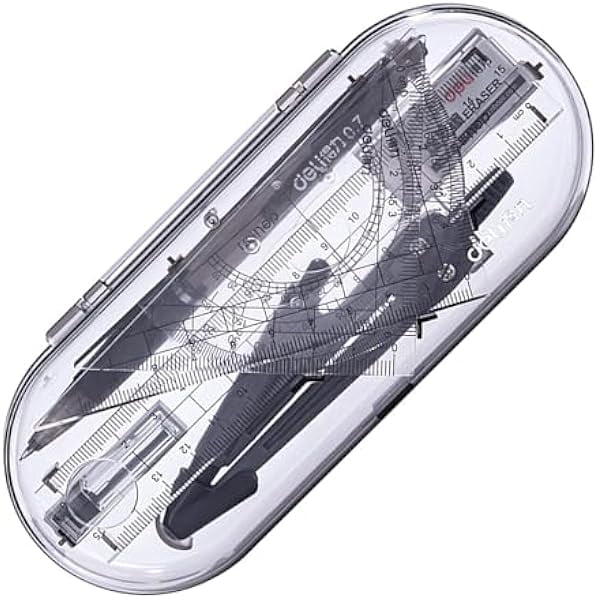 ZLC Compass Geometry Tool Protractor and Compass Geometry Set Kit ...