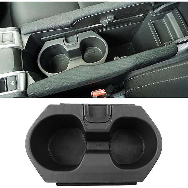 ZLC Cup Holder Insert Accessories for Honda Civic 2016-2021 Lx Ex Si ...