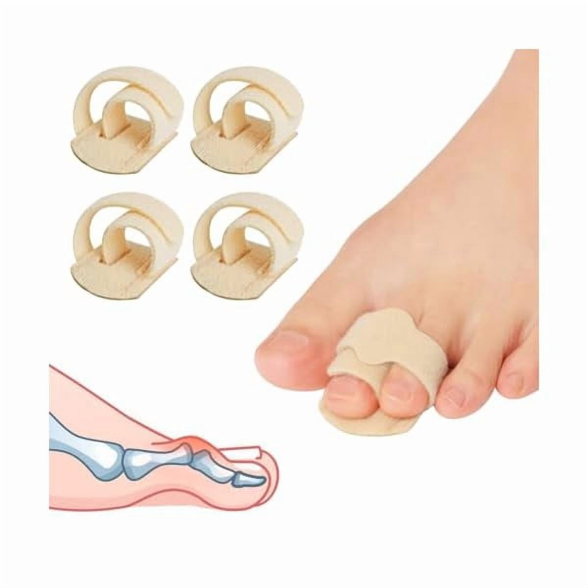 ZLC Hammer Toe Straightener for Women & Men - 4 Pcs Broken Toe Wraps ...