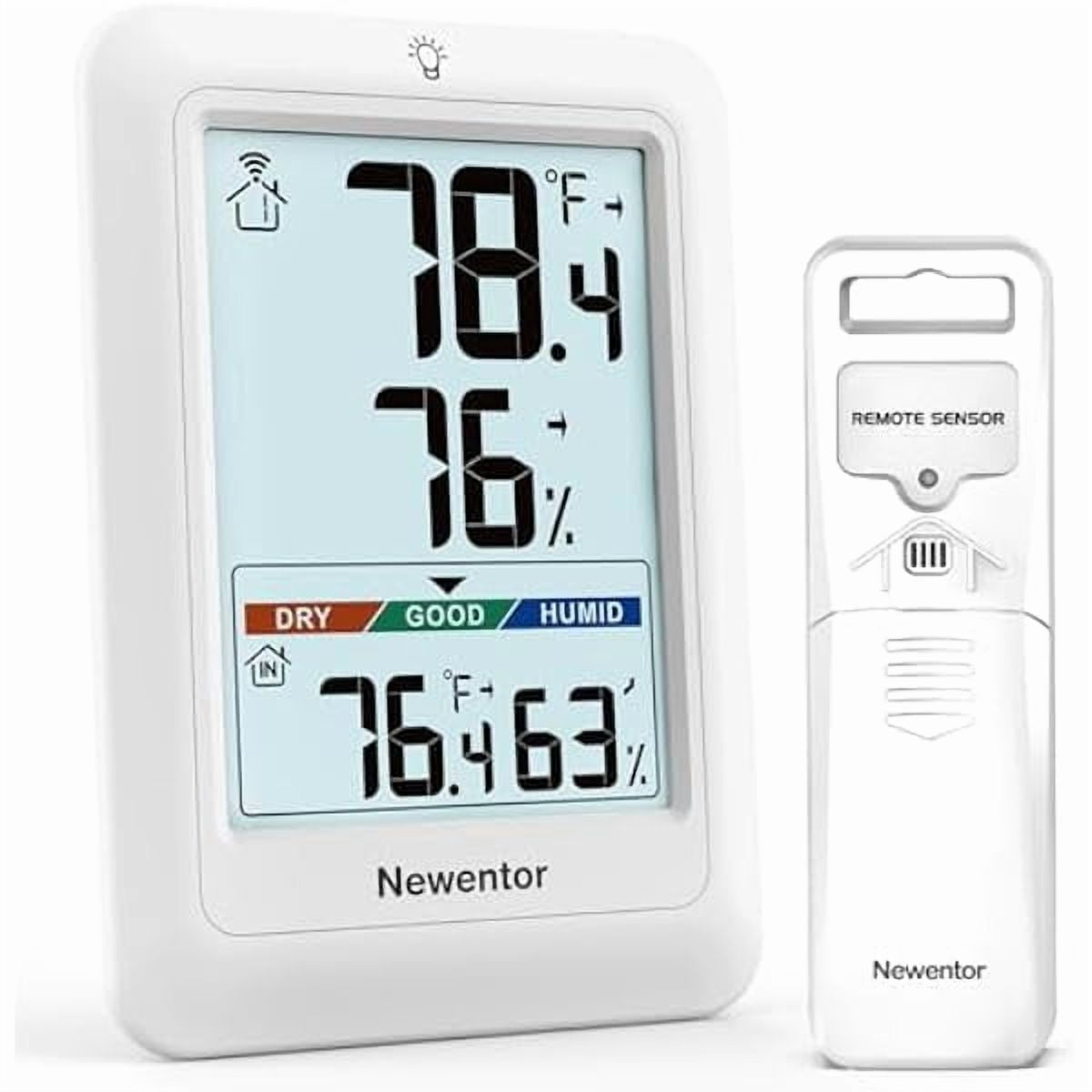 ZLC Indoor Outdoor Thermometer Wireless, Remote Temperature Monitor ...