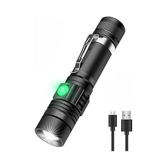 ZLC LED Tactical Flashlight, Super Bright LED Flashlight Rechargeable ...