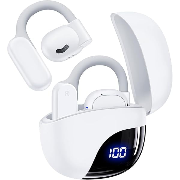 ZLC Open Ear Headphones Bluetooth Ear buds 80Hrs Playtime Wireless ...