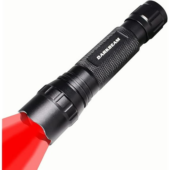 ZLC Red Light Flashlight Tactical LED Rechargeable, Zoomable Portable ...