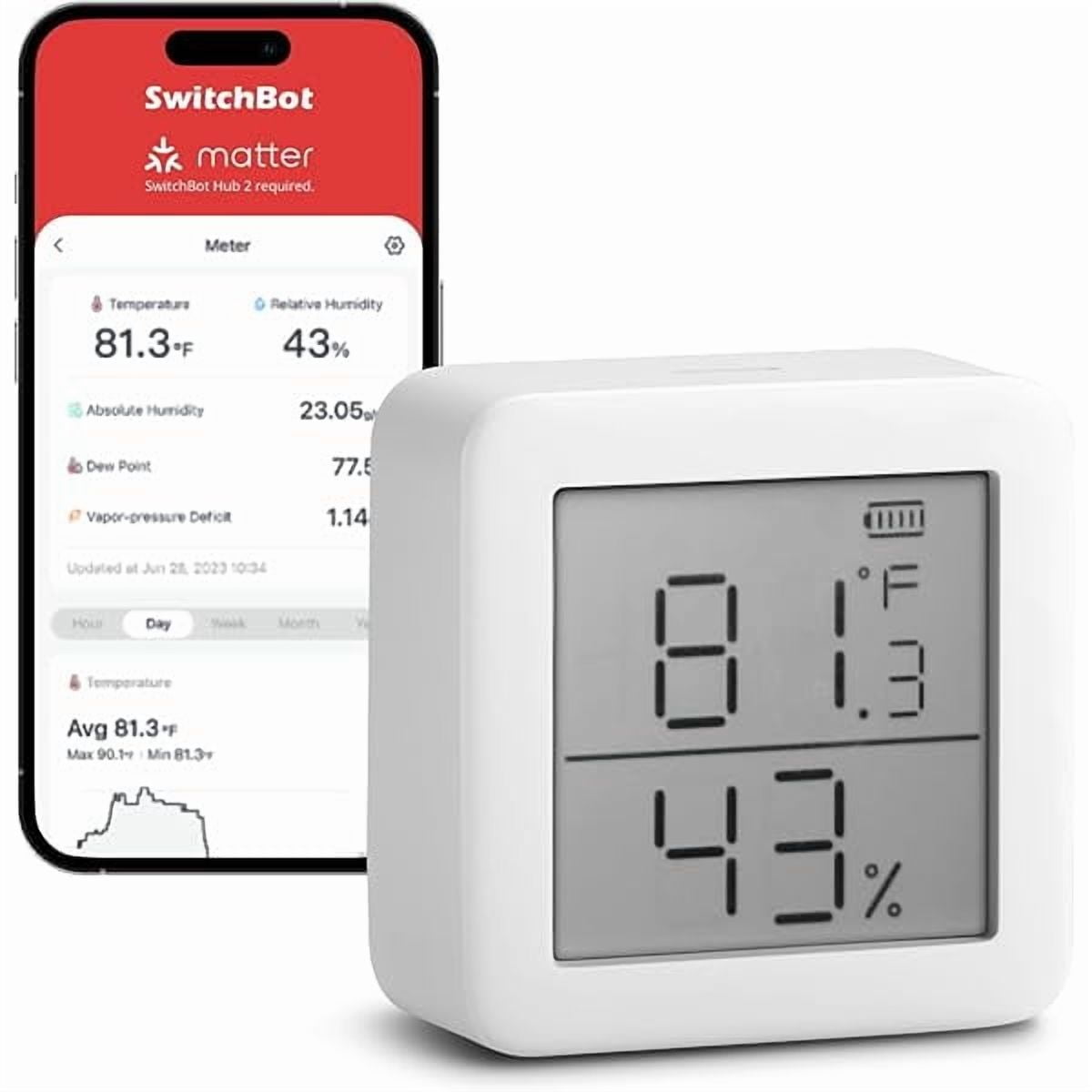ZLC Room Thermometer Hygrometer Indoor, Bluetooth Digital Temperature ...