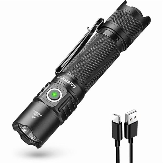 ZLC SP35T Tactical Flashlight, 3800 Lumens Super Bright Pocket LED ...