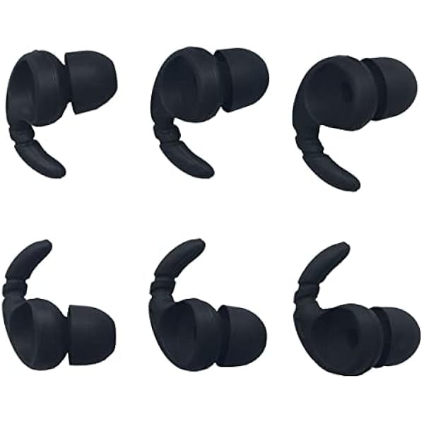 ZLC Sports Earbuds Tips Replacement Ear Fins Wingtips Noise Isolation ...