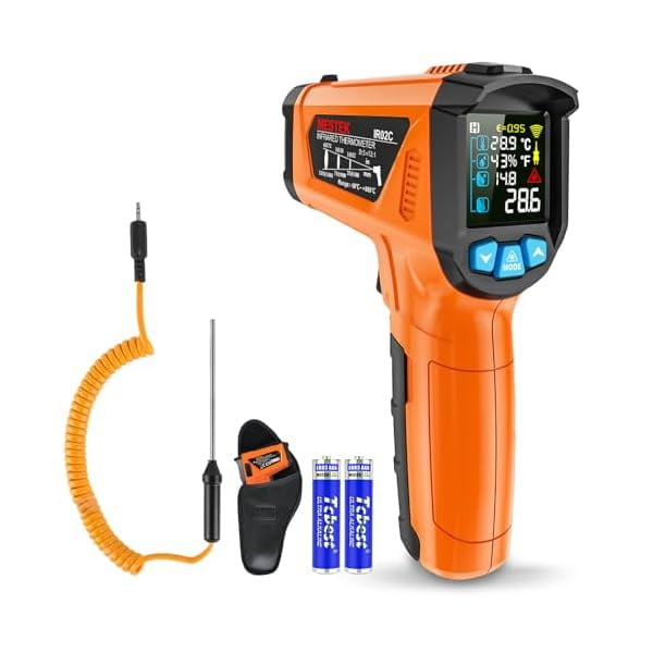 ZLC Temperature Gun Infrared Thermometer, -58℉~1472℉ Non-Contact ...