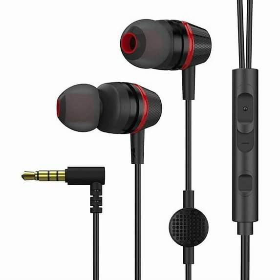 ZLC Wired Earbuds with Microphone & Volume Control, in-Ear Headphones ...
