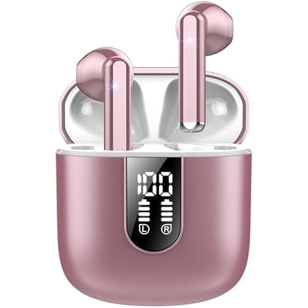 ZLC Wireless Earbuds, 2024 Bluetooth 5.3 Headphones, Stereo Earphones ...