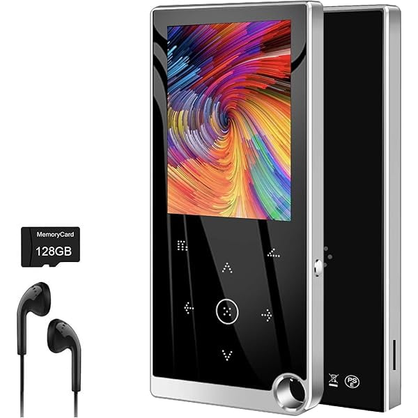 ZLC136GB MP3 Player with Bluetooth 5.2, Mini Silver Music Player Built ...
