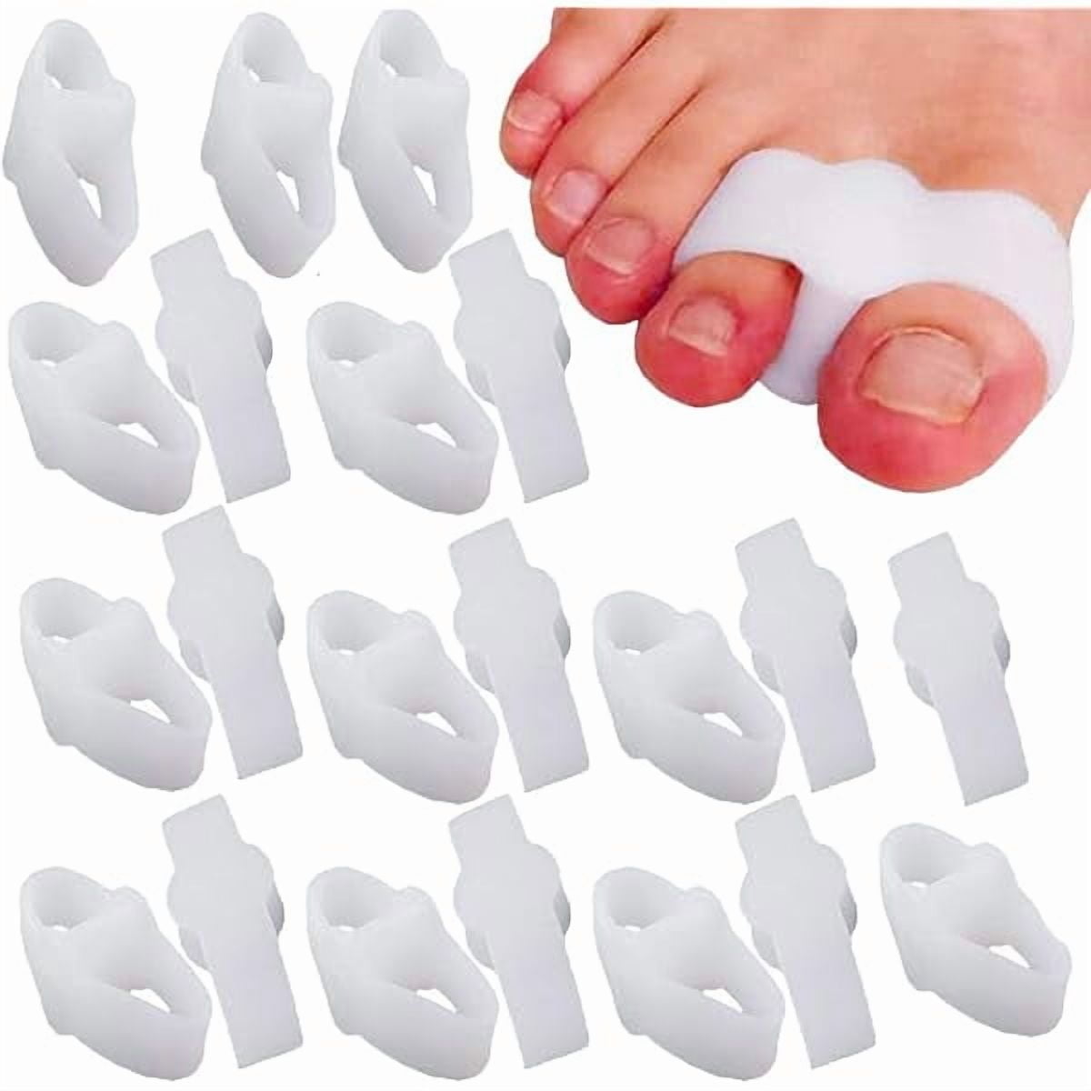 ZLC24 Pieces Toe Separators Bunion Corrector Toe Spacers with 2 Loops ...