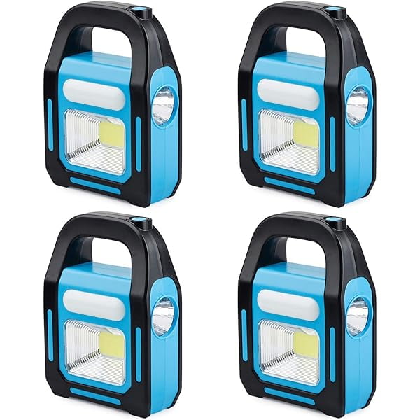 ZLC4 Pack 3 in 1 Solar USB Rechargeable Brightest COB LED Camping ...