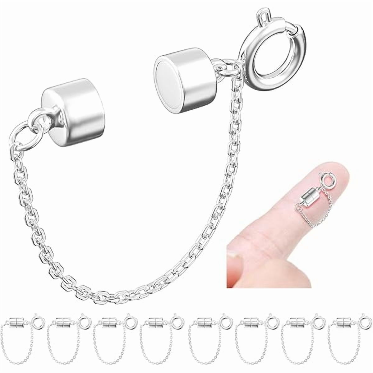 ZLC8Pcs Magnetic Bracelet Clasps and Closures with Safety Chain Never ...