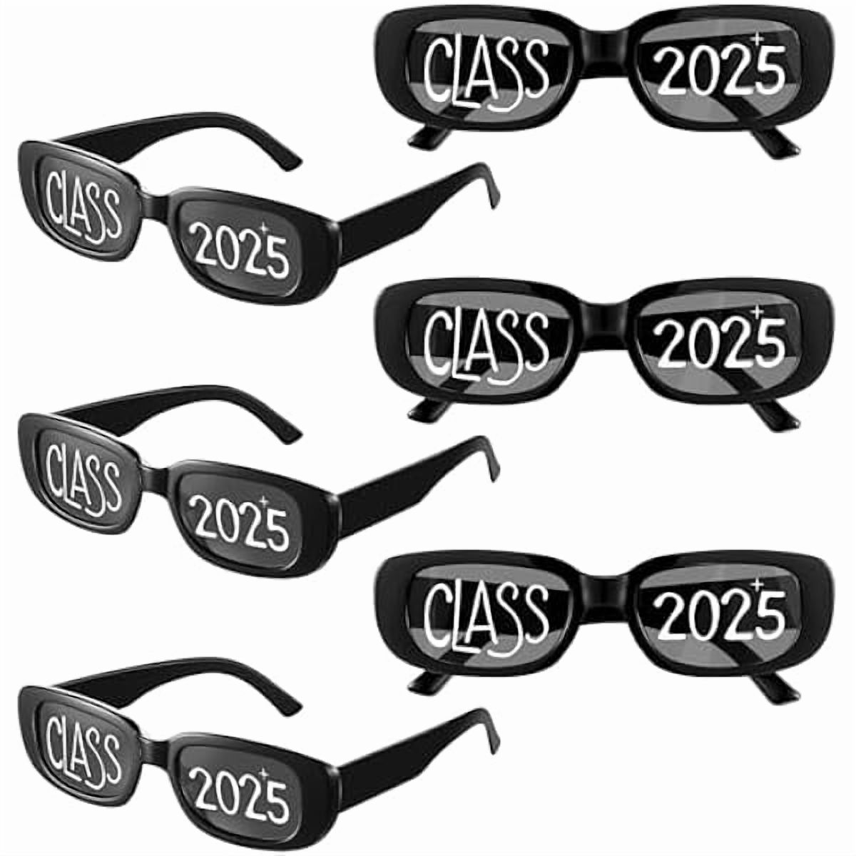 ZLCB 6 Pcs 2025 Graduation Glasses Class of 2025 Sunglasses Bulk ...