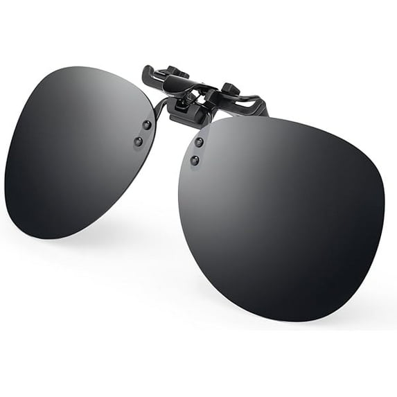 ZLCB Retro Polarized Clip on Flip up Plastic Sunglasses Driving Fishing ...