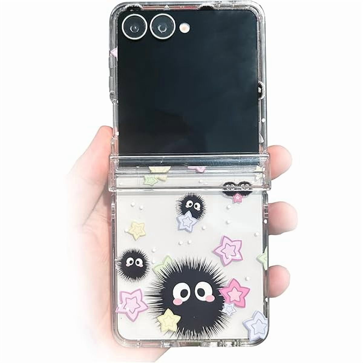 ZLCBfor Galaxy Z Flip 7 Case, Star Soot Sprite Hard Clear Phone Case ...