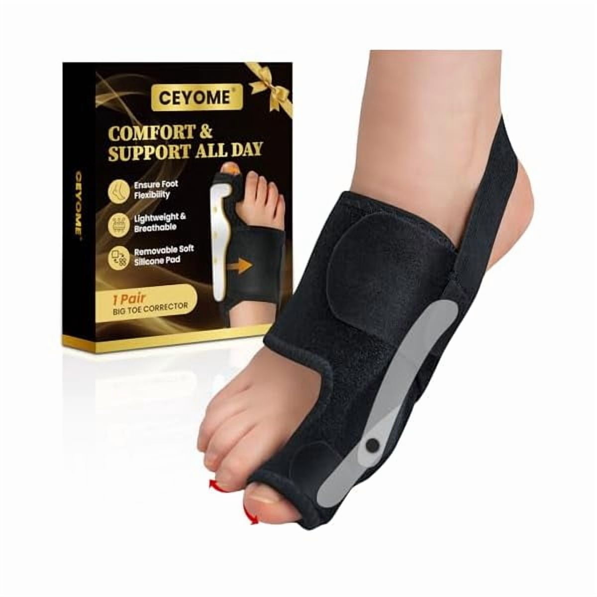 ZLCBunion Corrector for Women & Men Big Toe, 2 Pack Adjustable Bunion ...