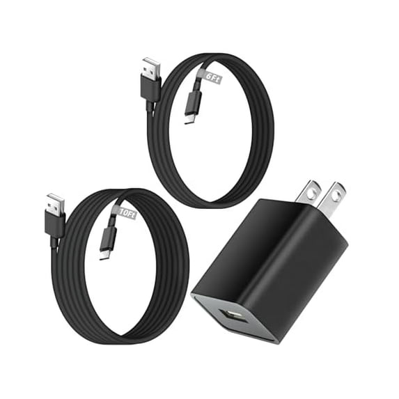 ZLCCharger for Kindle Fire Tablets with 6FT&10FT USB C Cord Fit for ...
