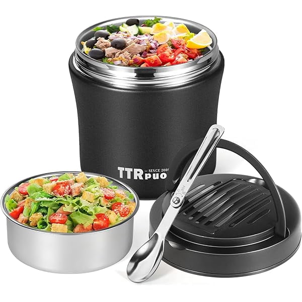 ZLCInsulated Food Container Soup Thermos for Hot Food Adults 40 OZ ...