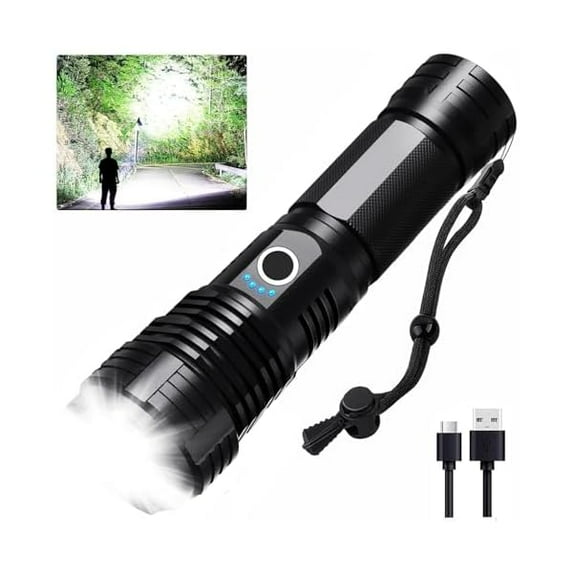 ZLCLED Flashlights High Lumens Rechargeable, 90,000 Lumens Brightest ...