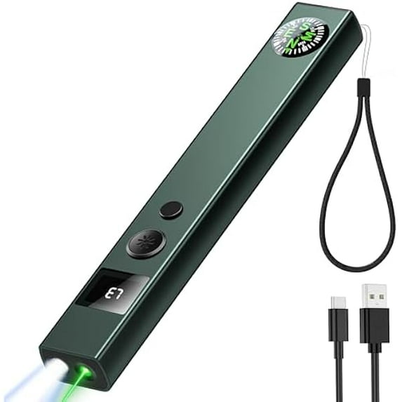 ZLCLaser Pointer with Green Light and Flashlight, Long Distance Laser ...