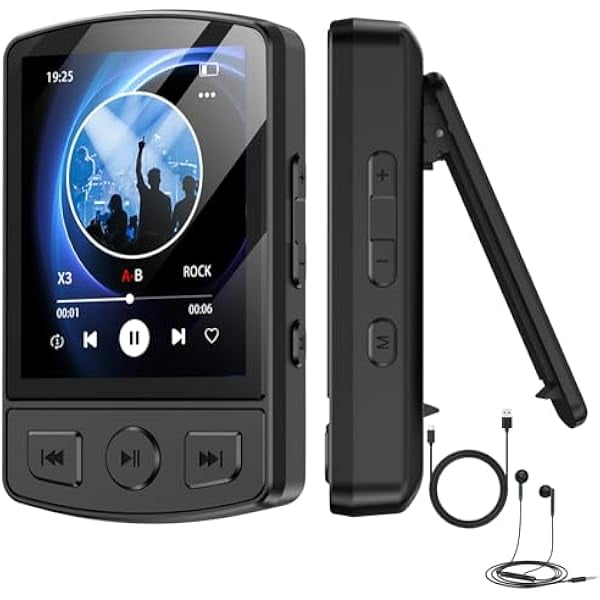 ZLCMP3 Player with Clip 64GB Mini MP3 Player with Bluetooth 5.2 ...