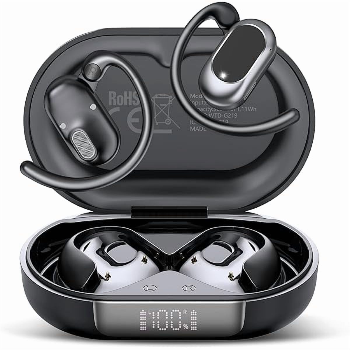 ZLCOpen Ear Headphones, Bluetooth 5.4 Earphones 36H Playtime Air ...