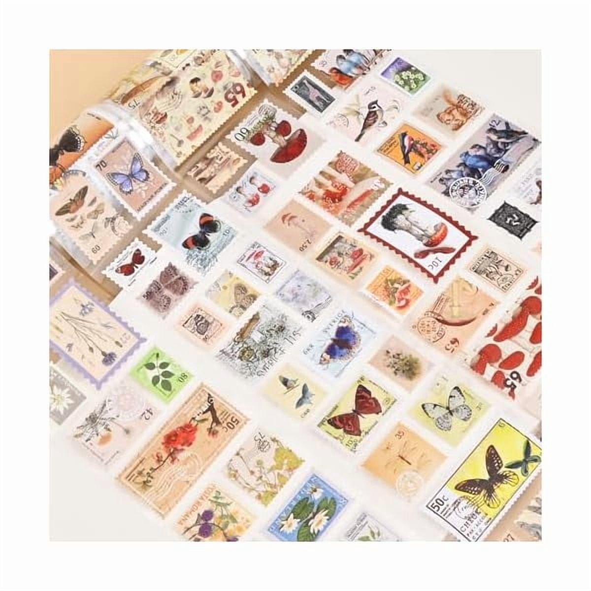 ZLCStamp Tape, 4 Rolls of Vintage Aesthetic Stickers for Scrapbooking ...