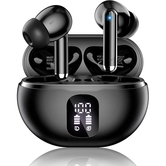 ZLCWireless Earbuds, Bluetooth 5.4 Headphones with 50H Playback, Deep ...